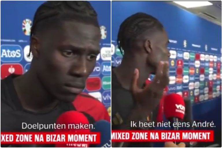 Amadou Onana scolds reporter after being mistaken for Andre Onana